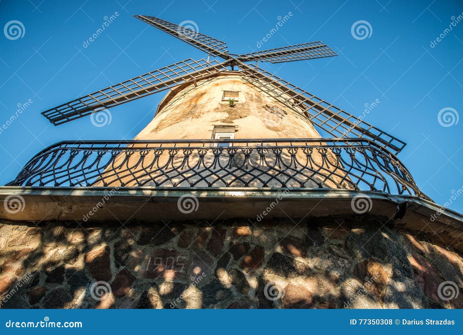 Old stone windmill stock photo. Image of retro, countryside - 77350308