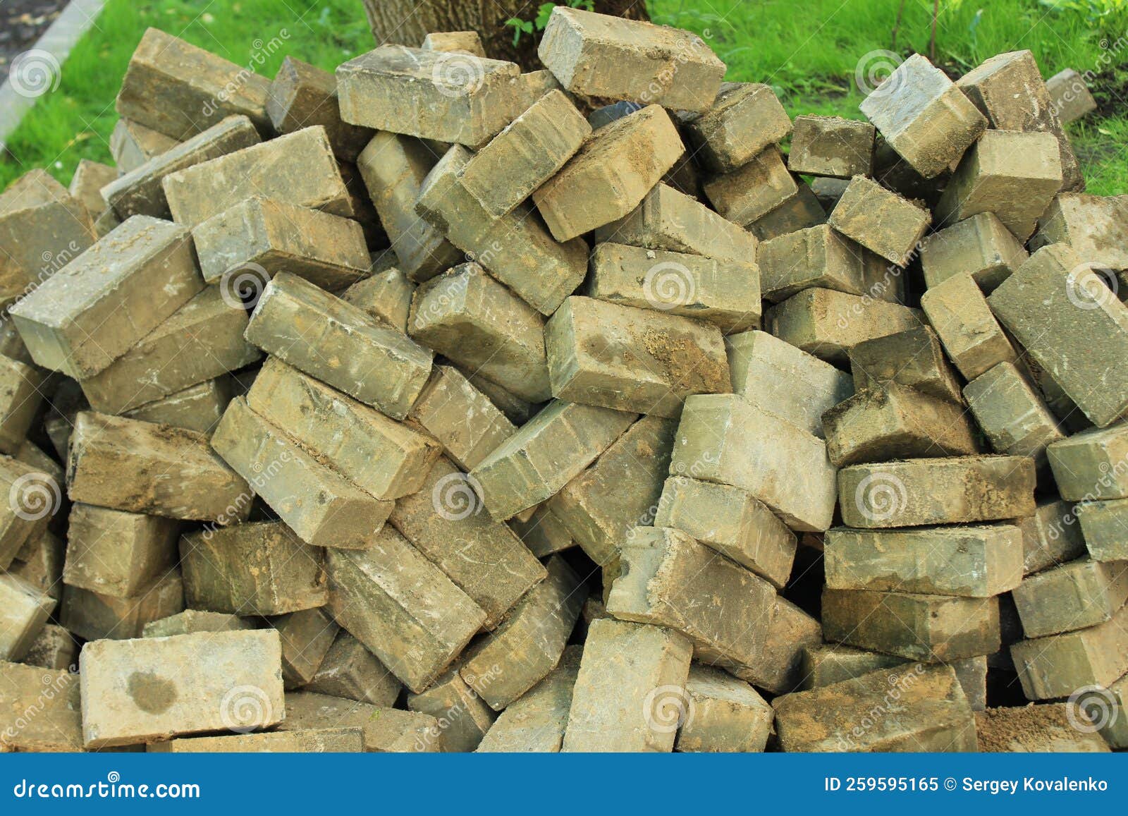 Rectangular Stones Stacked on Top of Each Other. Stock Image - Image of ...