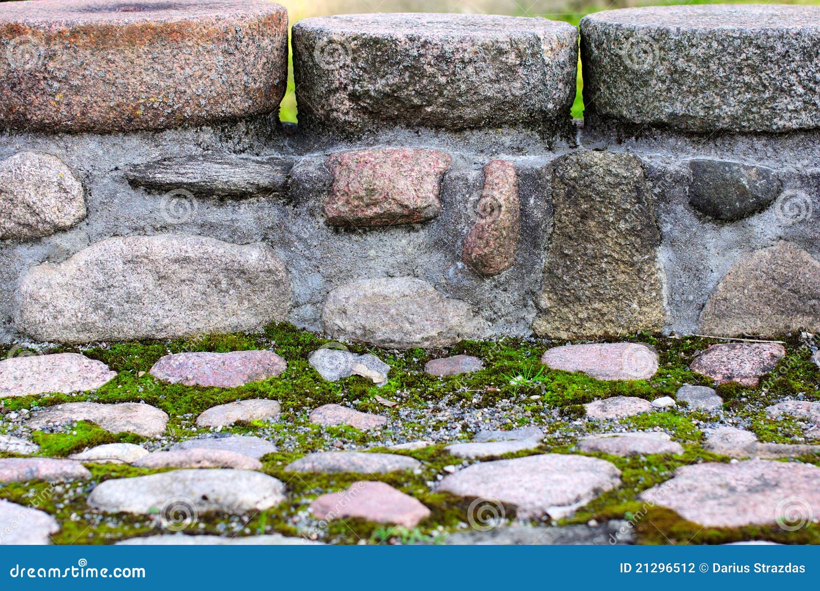 Old Stones and Moss Background Stock Photo - Image of build, harmony ...