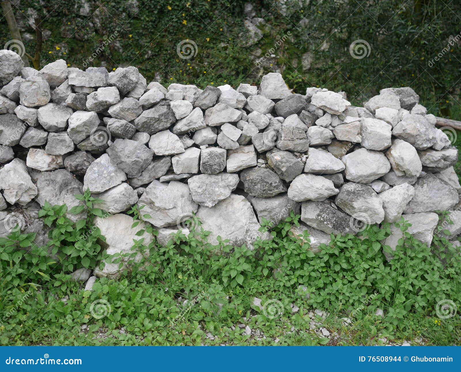 Old stonw wall stock photo. Image of limestone, caherbullog - 76508944