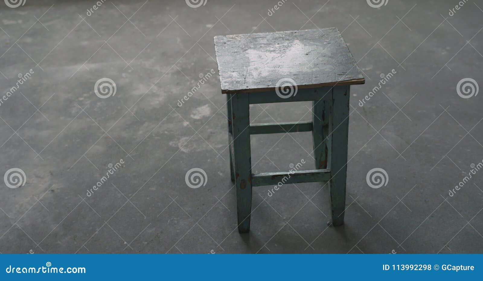 Old Stool in Empty Room during Renovation Stock Photo - Image of ...