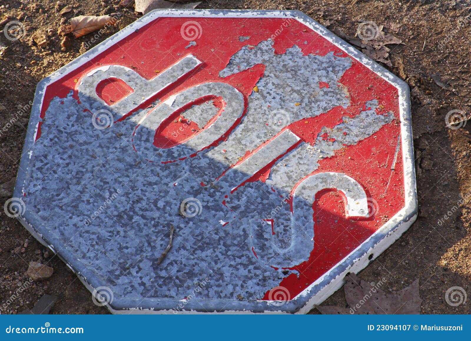 Old stop sign stock image. Image of rules, dirty, outdoor - 23094107