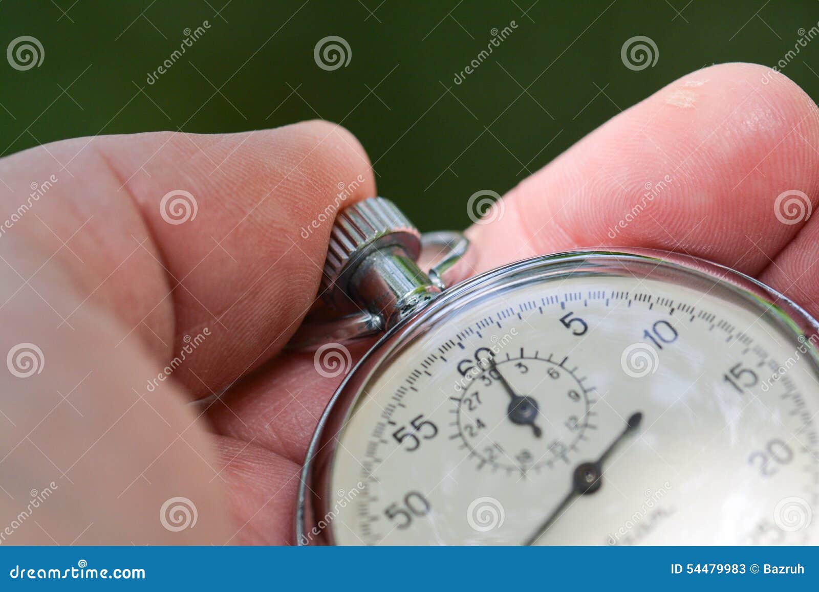 Stopwatch in hand stock image. Image of finger, measure - 54479983