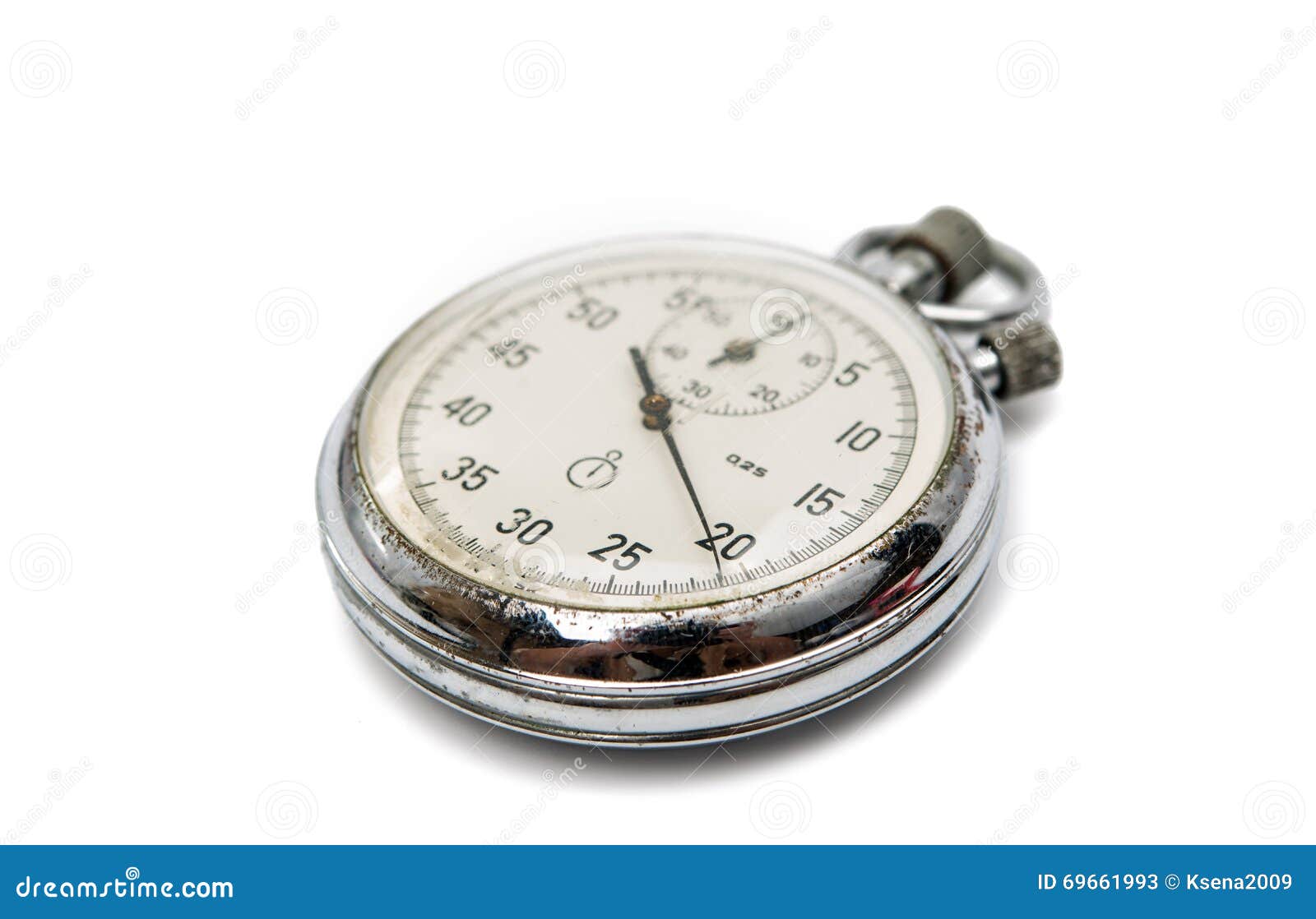 Old stopwatch isolated stock image. Image of alertness - 69661993