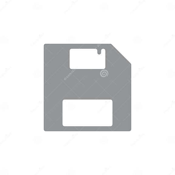Old Storage Disk Symbol Vector Stock Vector - Illustration of equipment ...