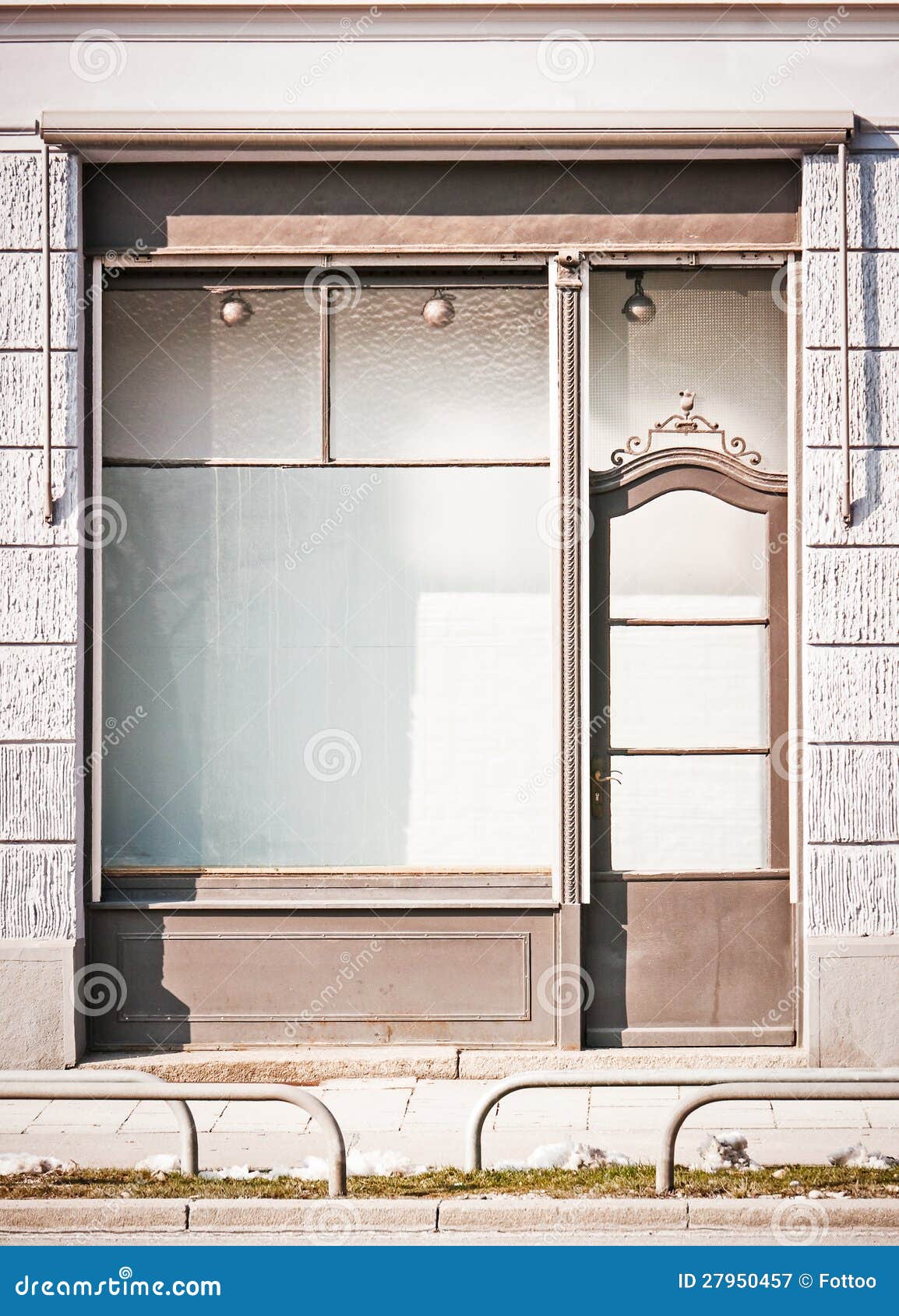 Old store front stock image. Image of brick, closed, door - 27950457