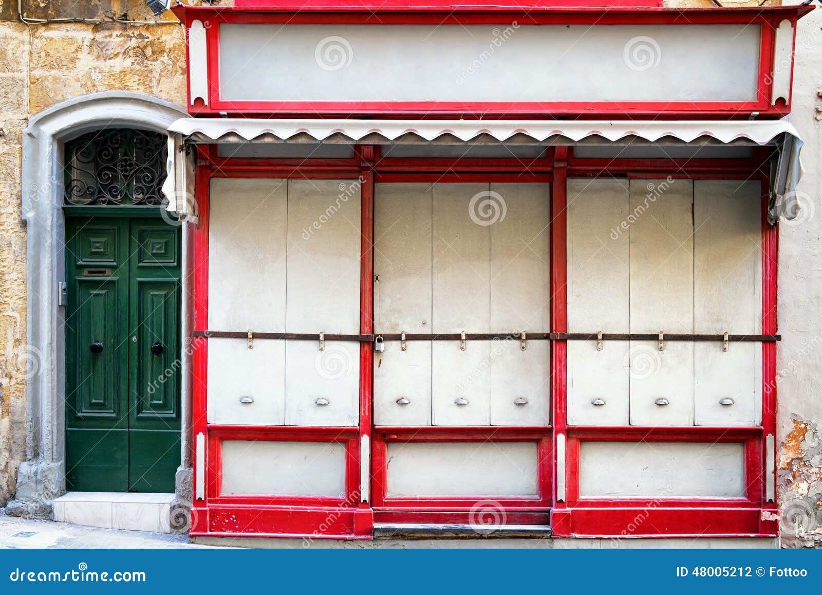 Old store front stock photo. Image of door, ornate, peeling - 48005212