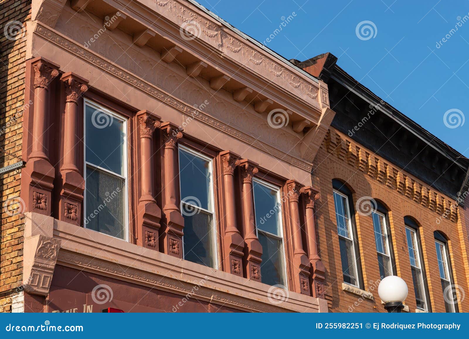 Old Storefronts in Small Town Stock Image - Image of exterior, landmark ...