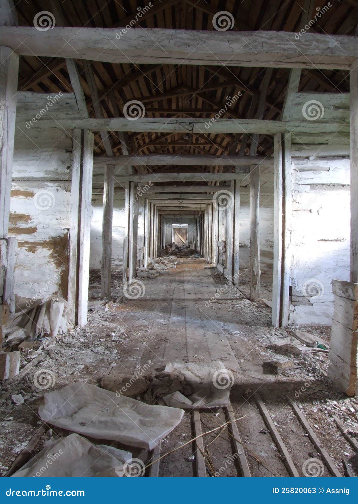 Old storehouse stock image. Image of grey, dirt, perspective - 25820063