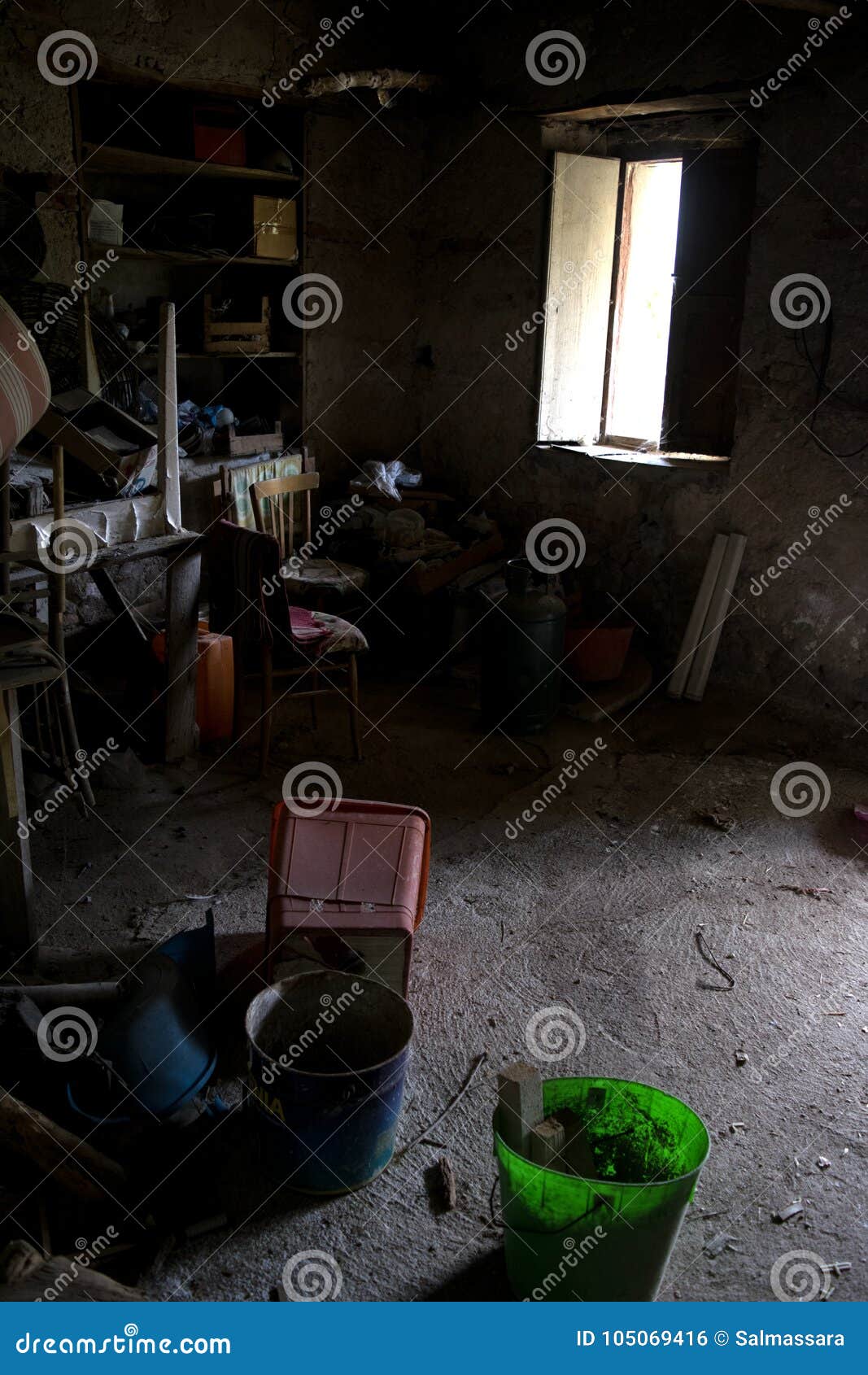 Old Storeroom with Abandoned Objects Stock Photo - Image of knack ...