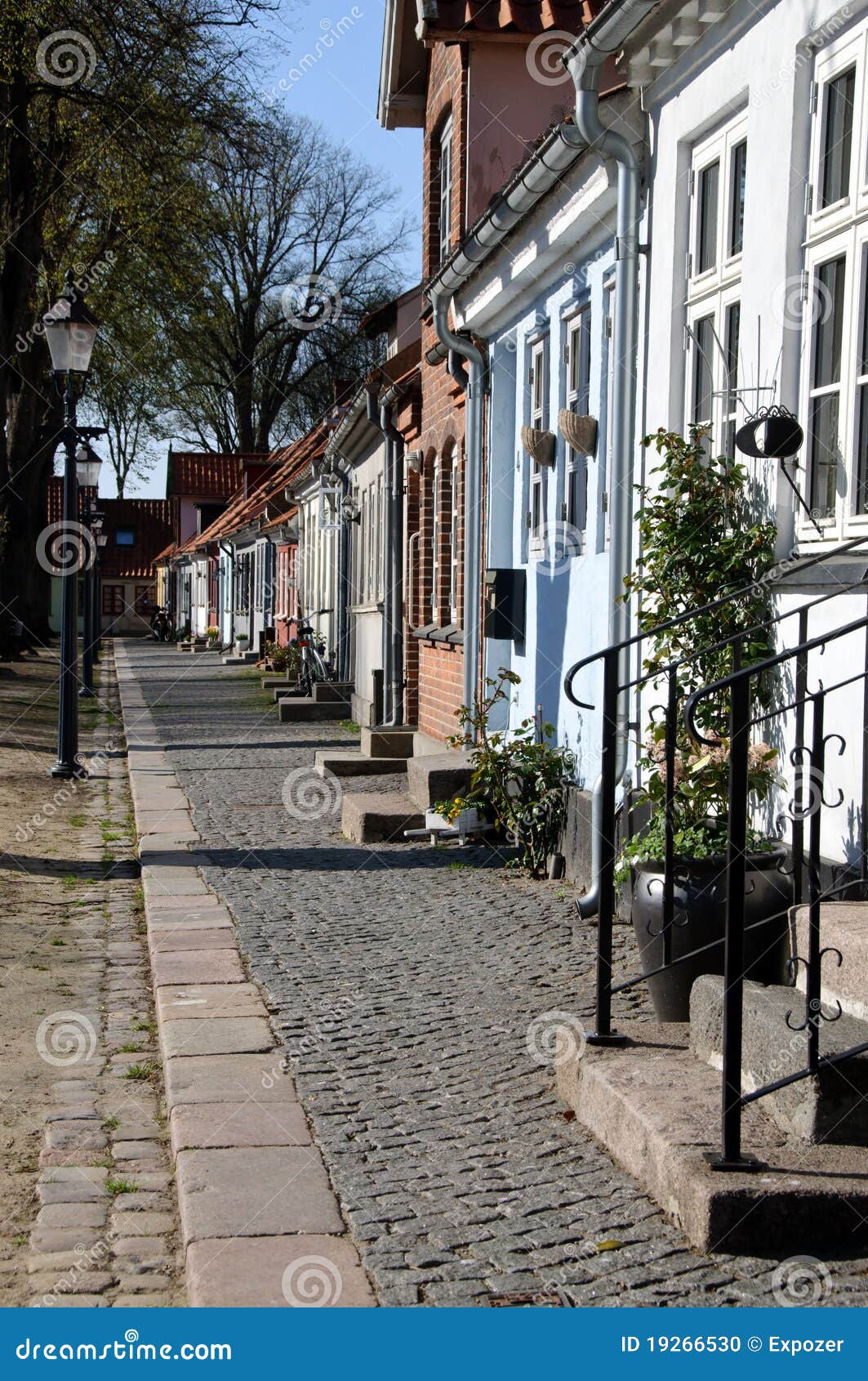 Old street stock photo. Image of city, europe, houses - 19266530