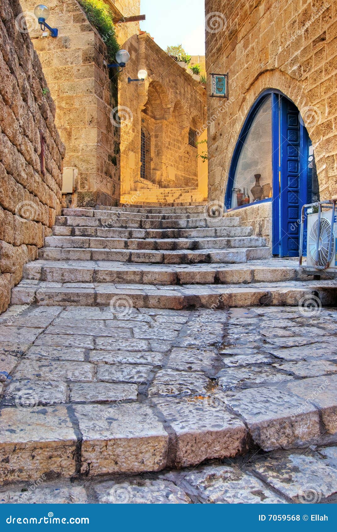 Old street of Jaffa stock photo. Image of history, ancient - 7059568