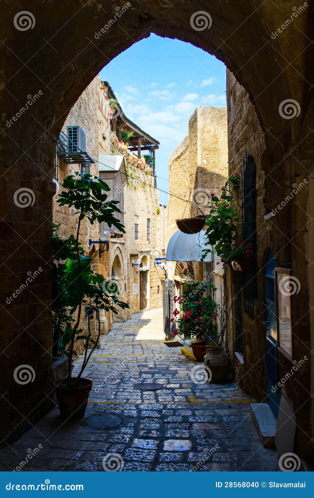 The Old Street of Jaffa,Tel Aviv Stock Photo - Image of israel ...
