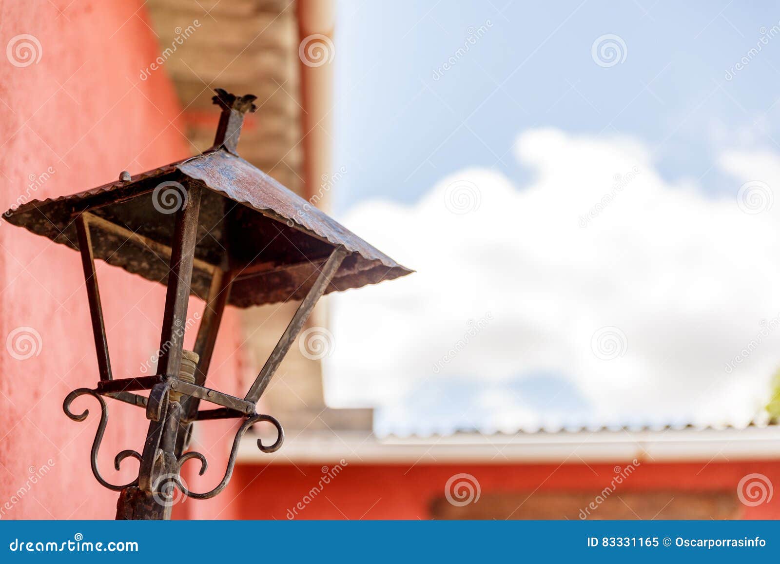 Old Street Lamp without Light Bulb or Crystals Stock Image - Image of ...