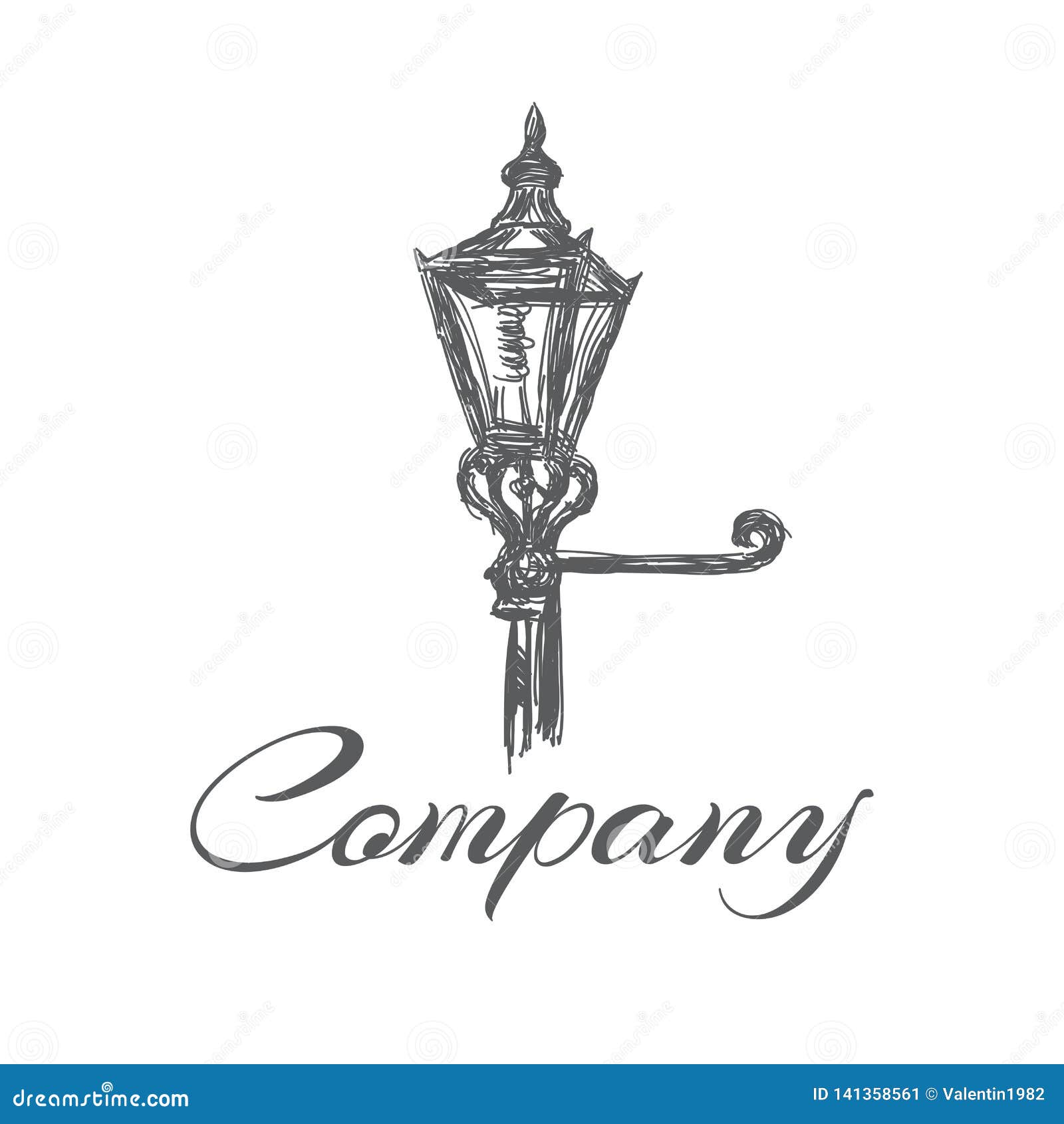 Lamp Logo Illustration Suit Design Template Vector | CartoonDealer.com ...