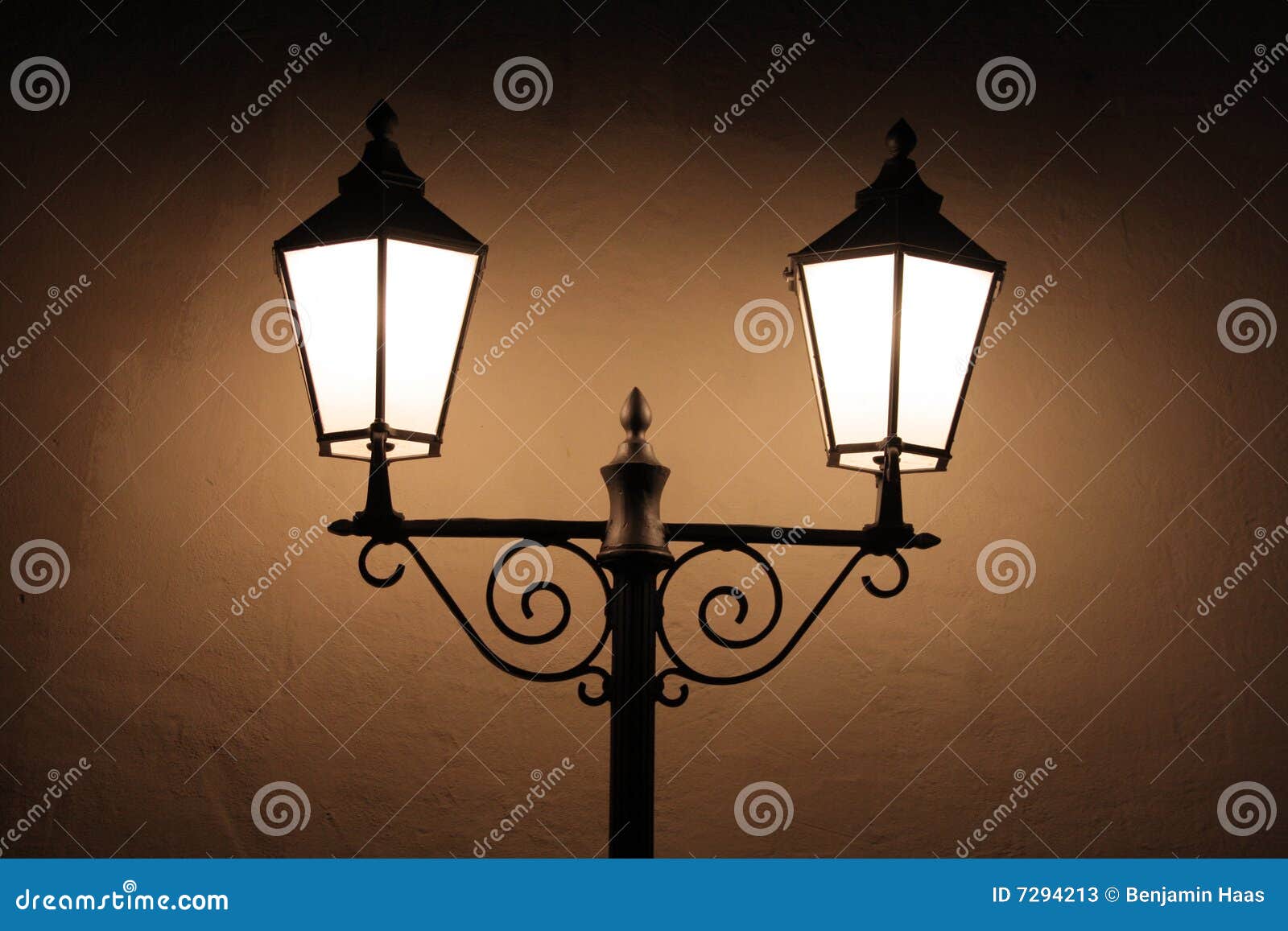 Old street lights stock image. Image of light, night, lights - 7294213