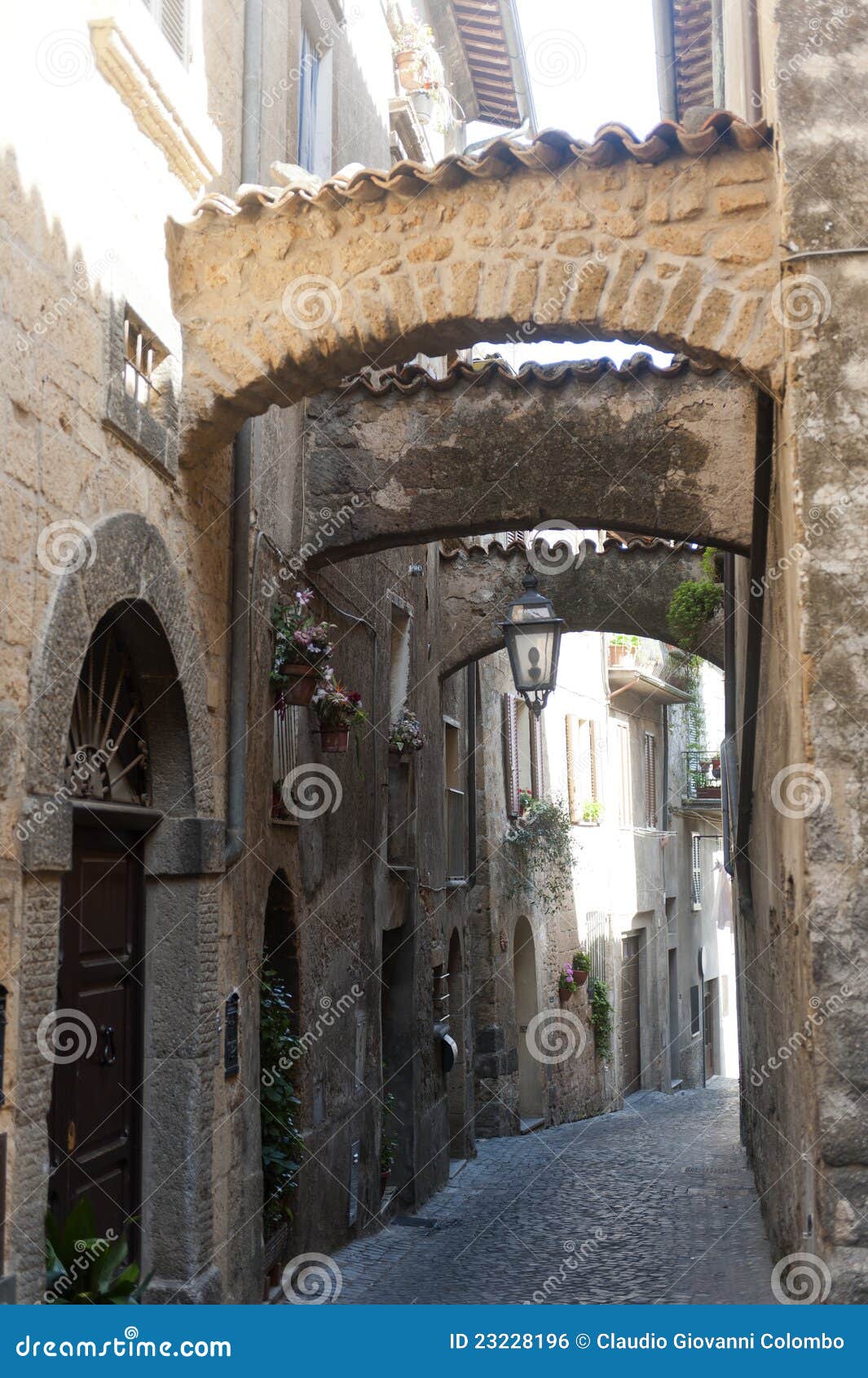 Old street of Orvieto stock photo. Image of outdoor, italy - 23228196