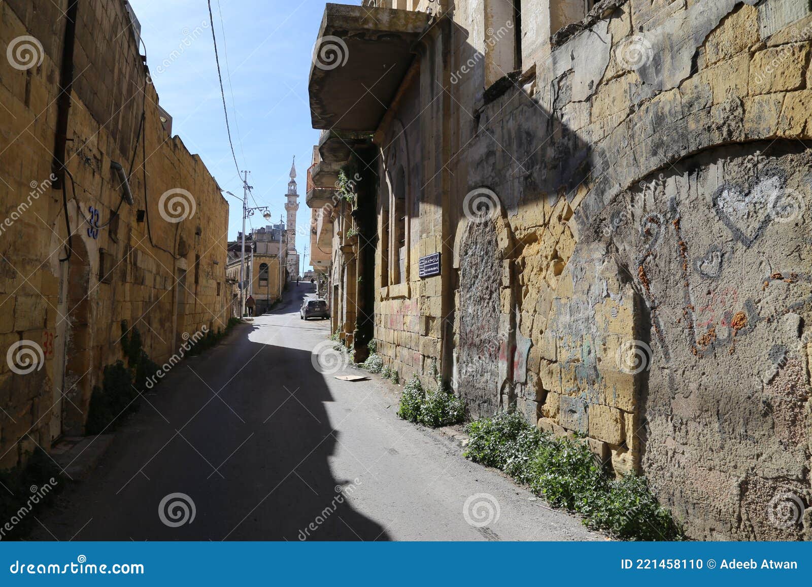 An Old Street Running through the Ancient City of Salt Editorial Image ...