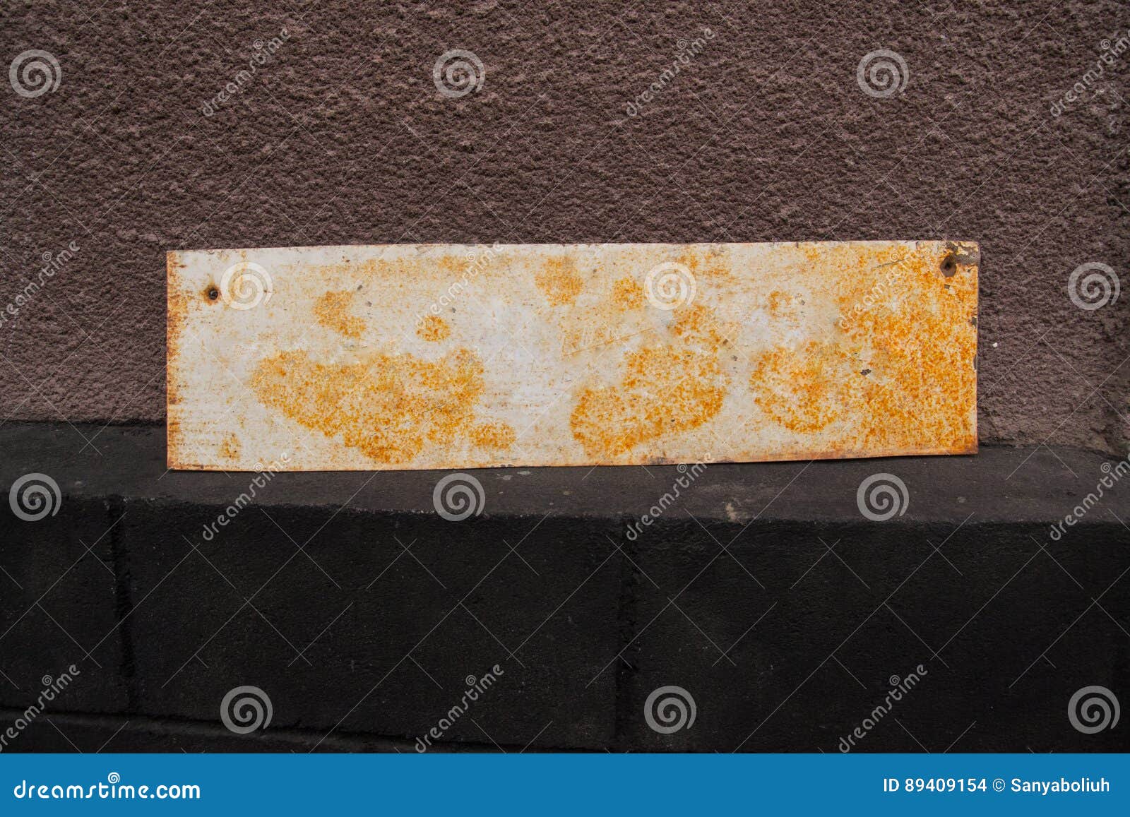 Old street sign stock photo. Image of empty, rust, copy - 89409154