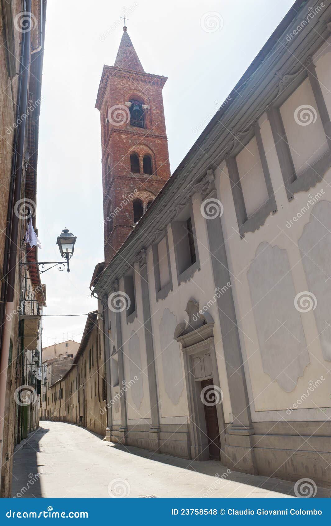 Old street of Sinalunga stock photo. Image of architecture - 23758548