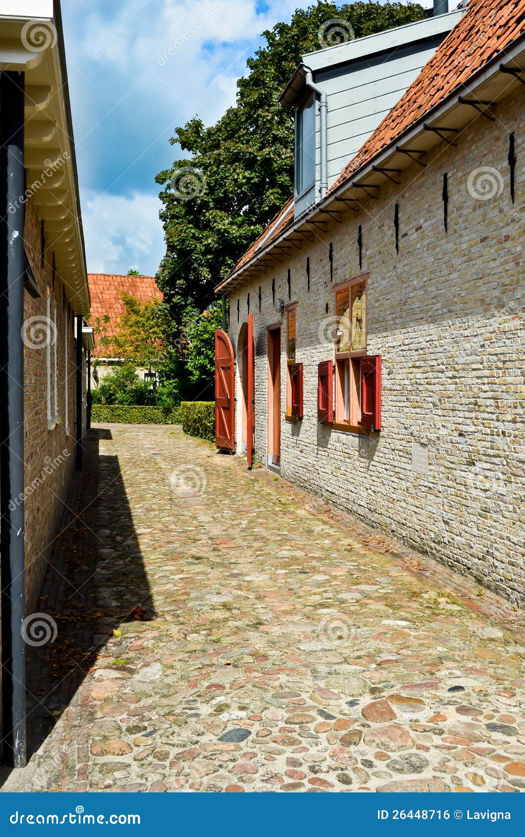 Old street view stock photo. Image of building, coat - 26448716