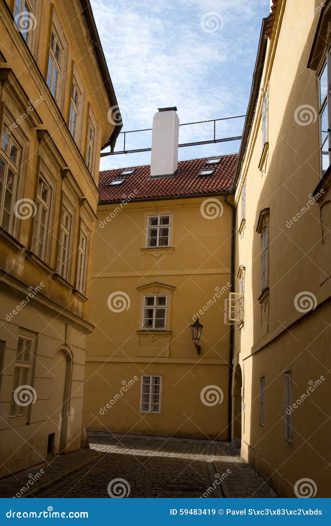 Old street stock image. Image of ancient, town, outdoor - 59483419