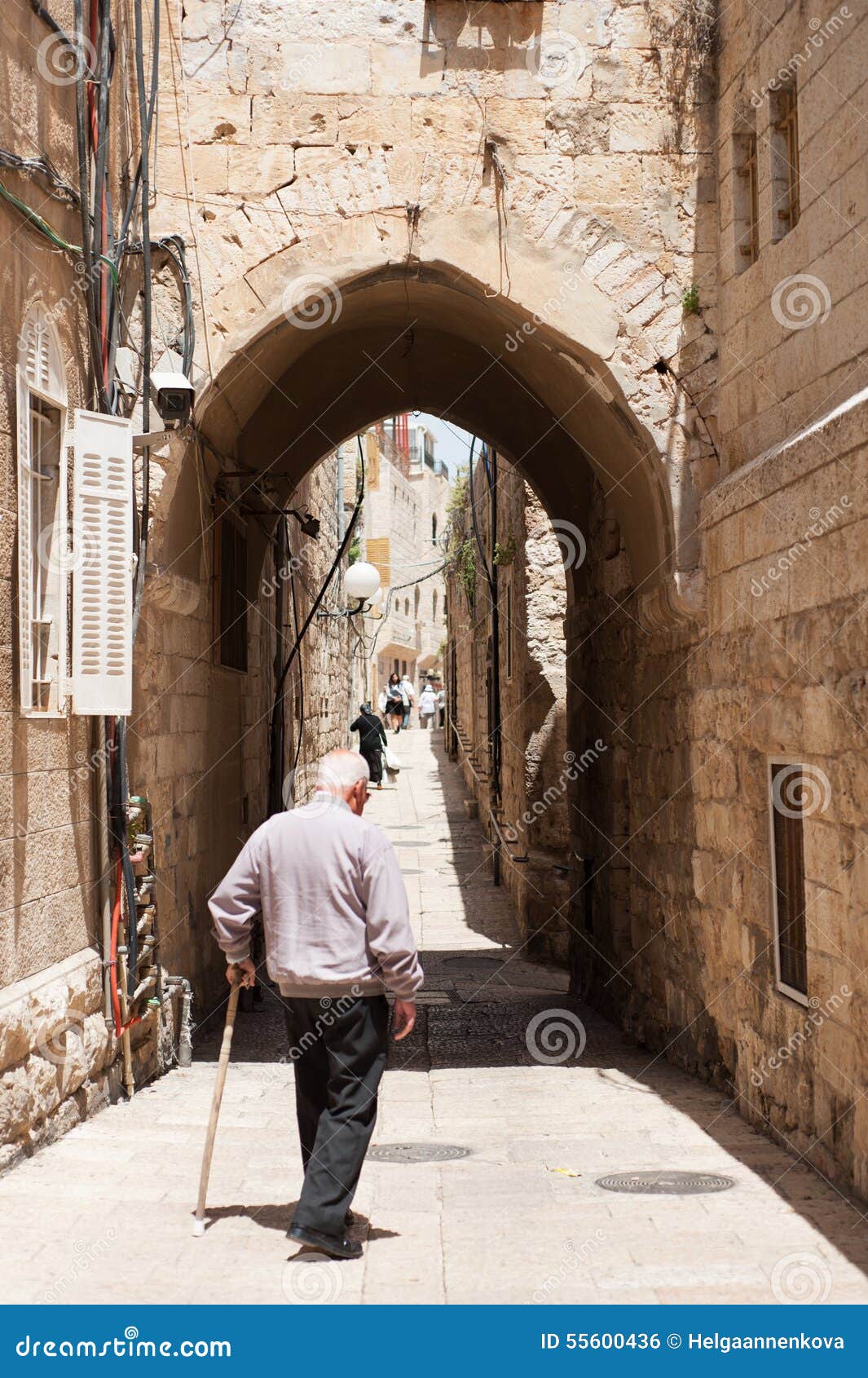 On the Old Street of Jerusalem, Israel Editorial Photo - Image of ...