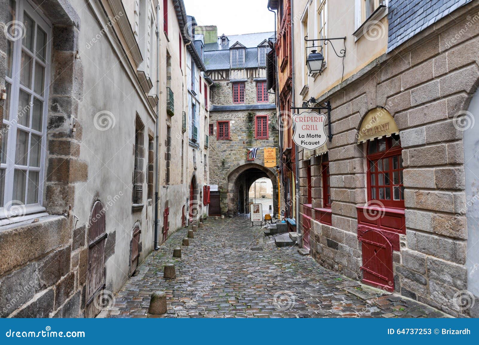 Old Streets of Rennes, France Editorial Stock Photo - Image of europe ...