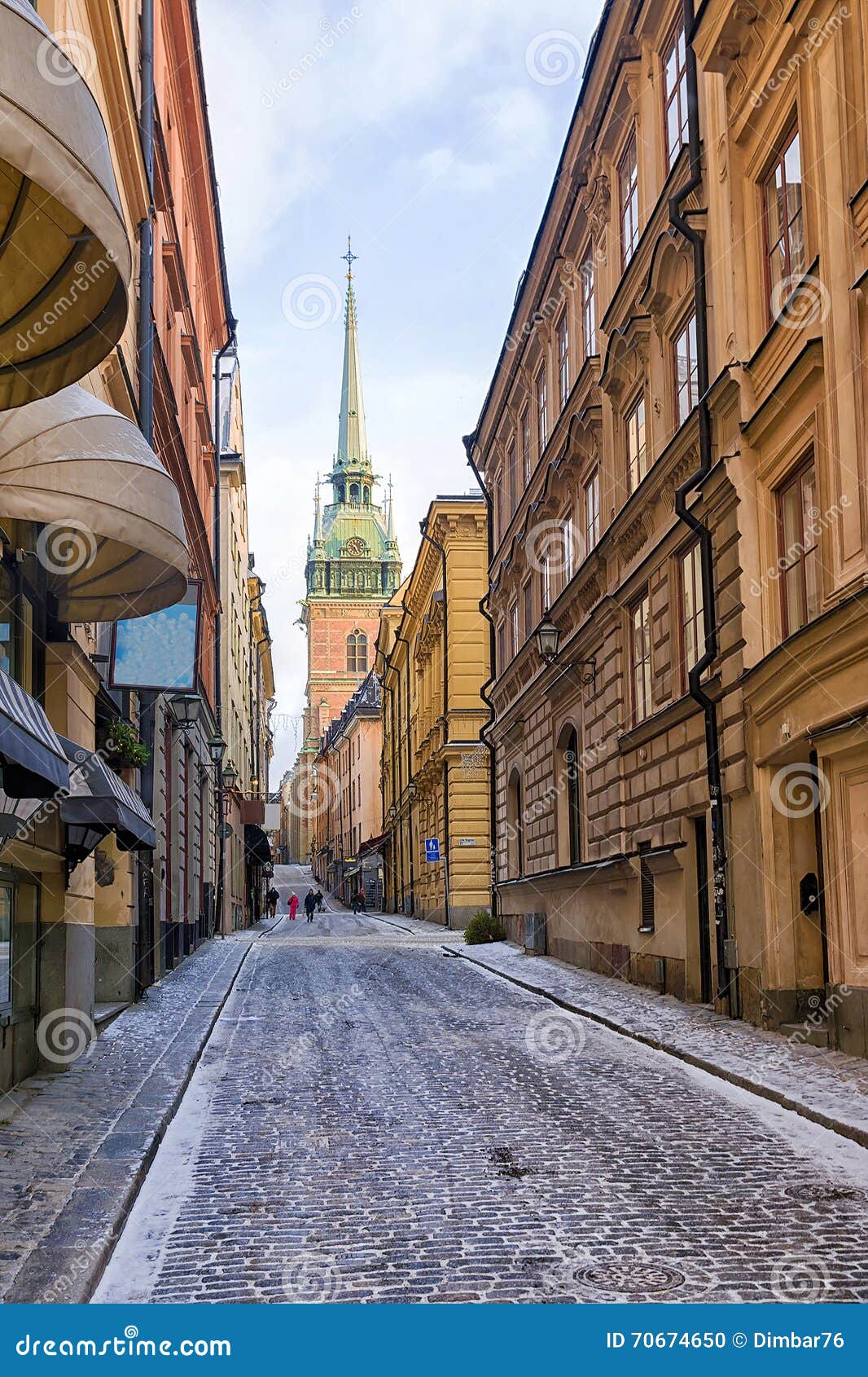 Old Streets of Stockholm, Sweden Stock Photo - Image of lamp ...