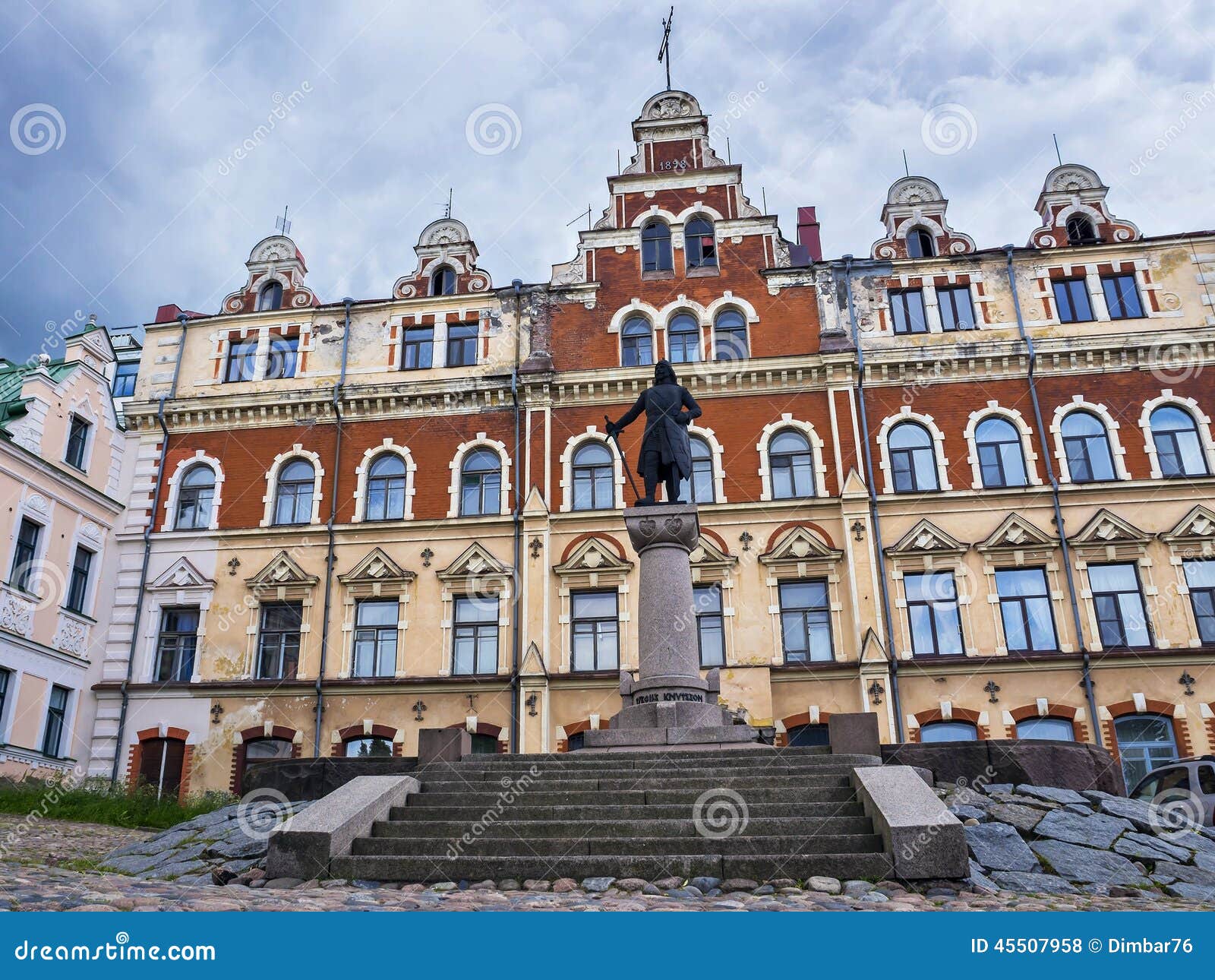 Old Streets of Vyborg, Russia Stock Photo - Image of central, area ...