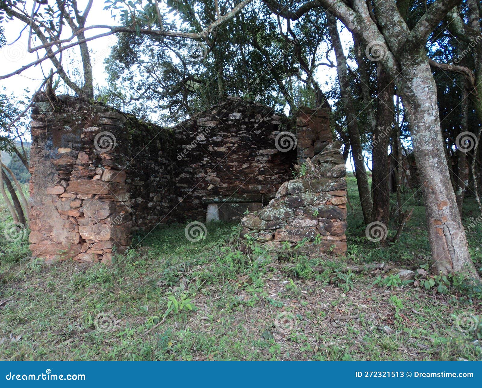 An Old Structure of a Colonial Time House Stock Image - Image of town ...