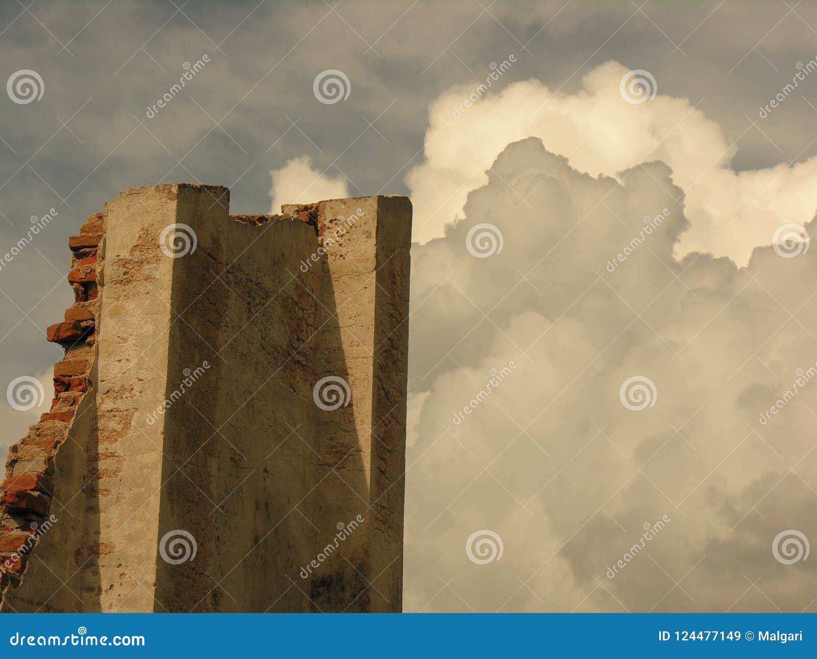 Old structure of a wall a stock image. Image of remember - 124477149