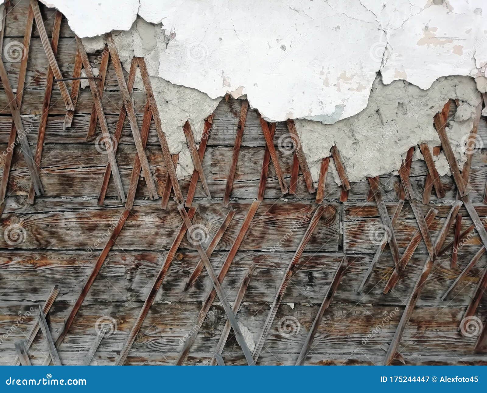 Old Stucco at an Apartment Building Stock Image - Image of apartment ...