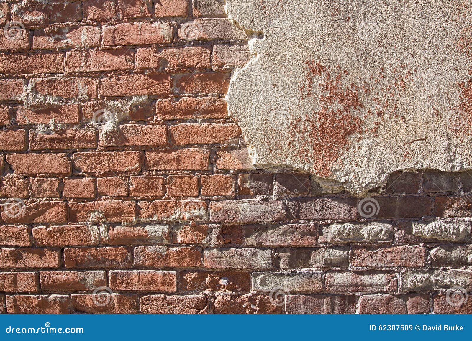 Old Stucco Brick and Rotten Bricks Stock Image - Image of background ...