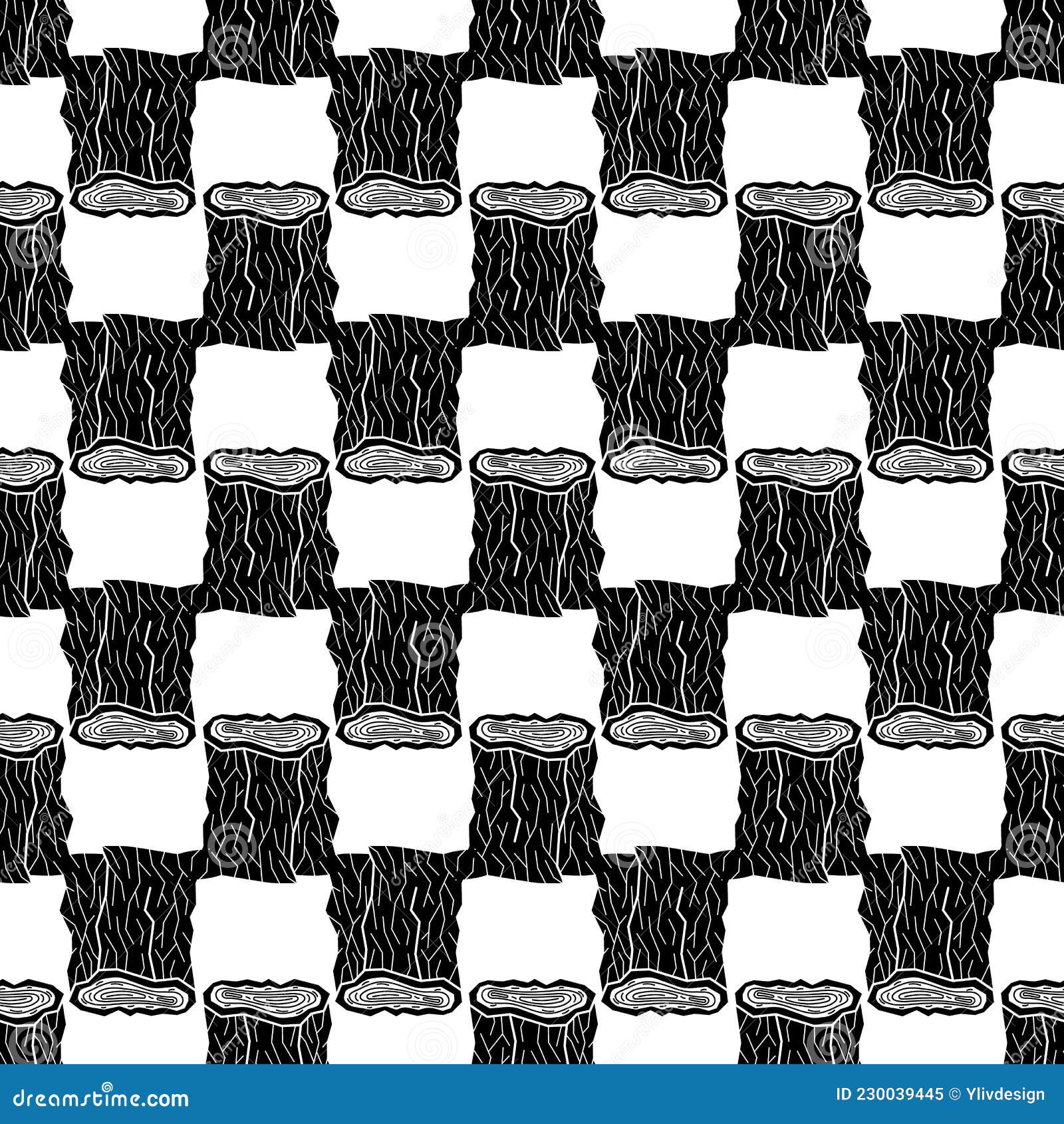 Old Stump Pattern Seamless Vector Stock Vector - Illustration of ...