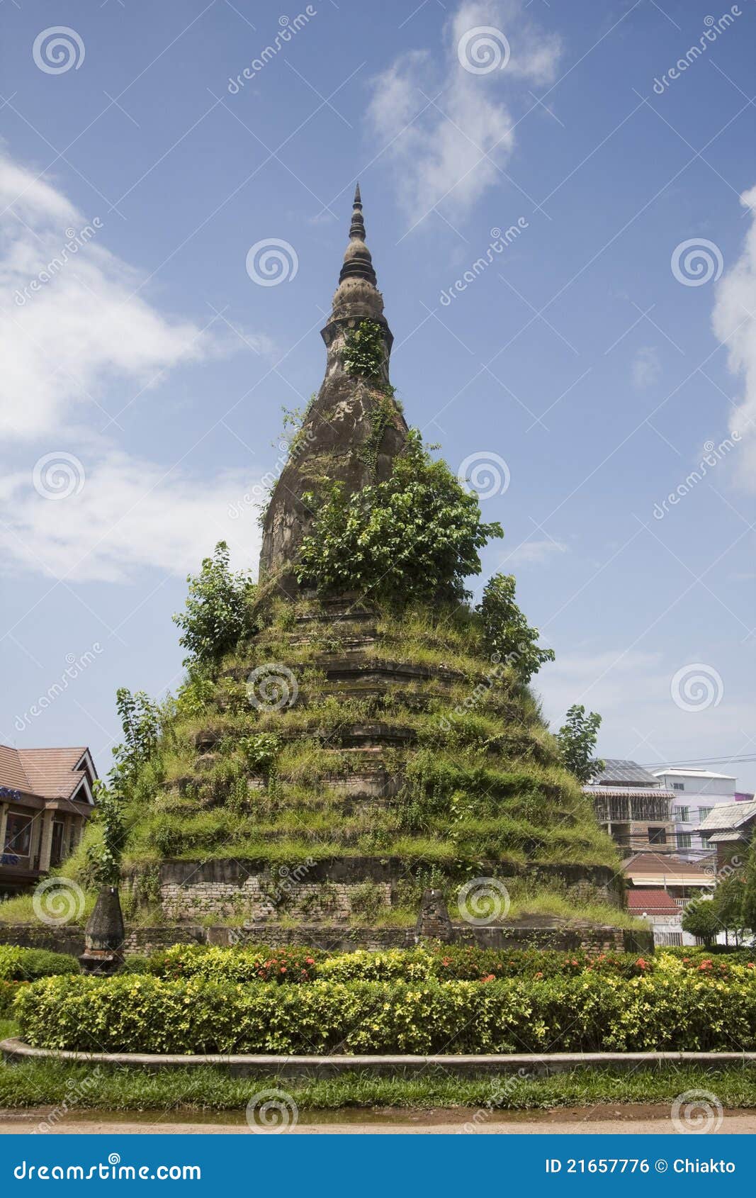 Old Stupa Made of Stone in Laos Stock Photo - Image of high, stupa ...