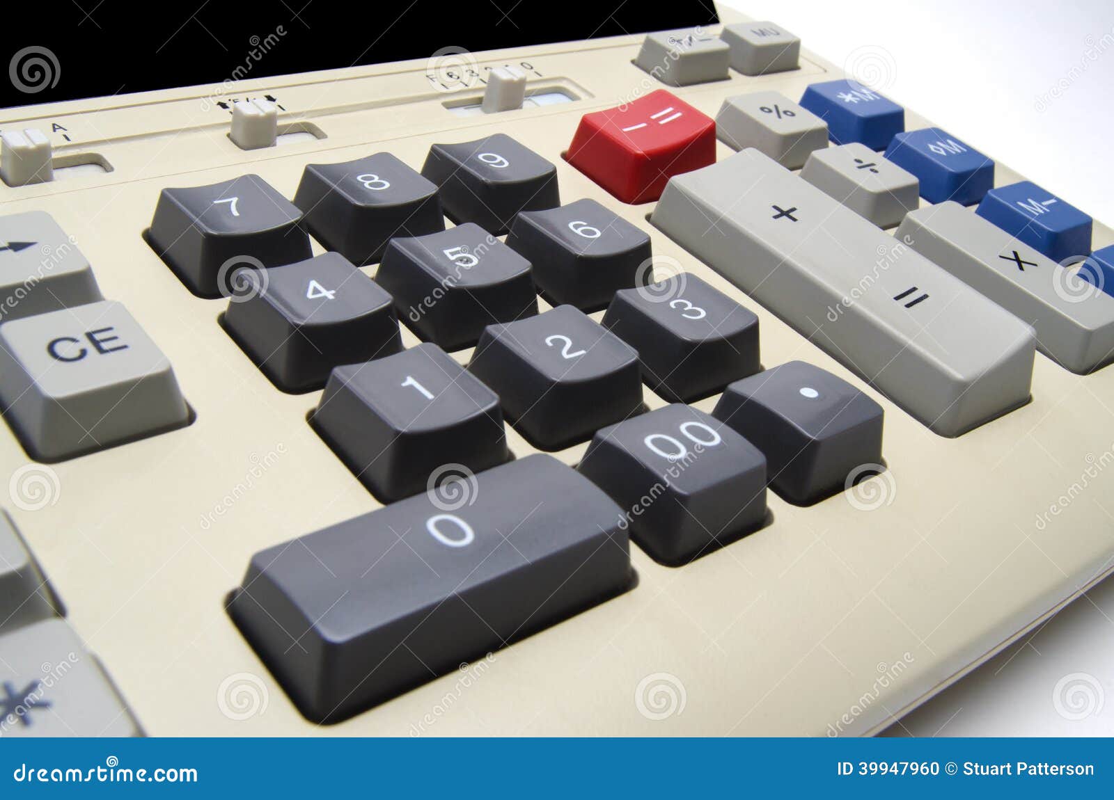 Old Style Accounting Calculator Stock Photo - Image of compute, desk ...