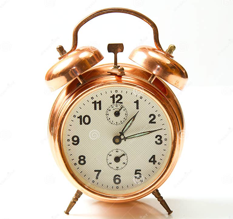Old style alarm clock stock photo. Image of morning, alert - 31926752