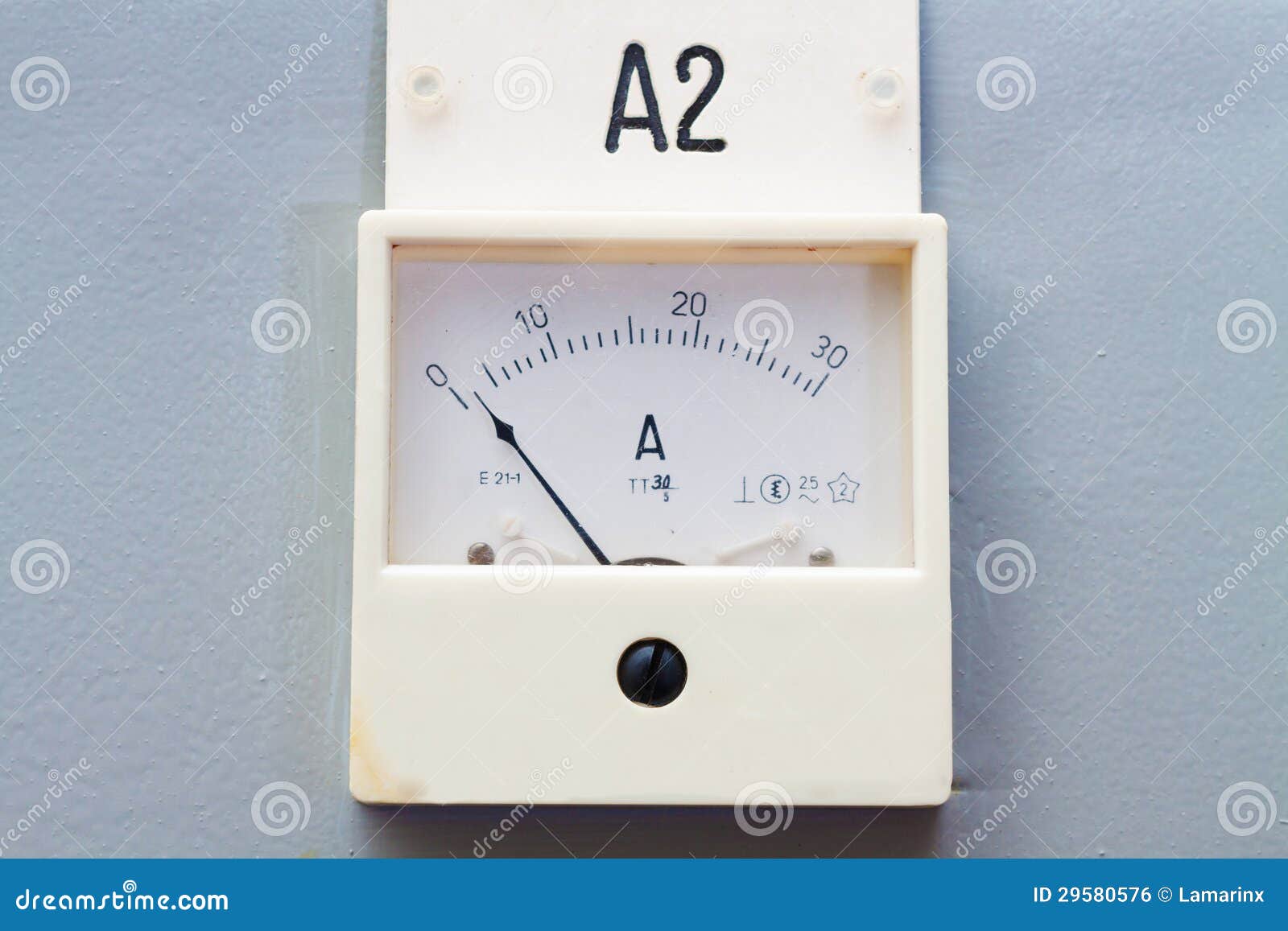 Old style ampermeter gauge stock photo. Image of measure - 29580576