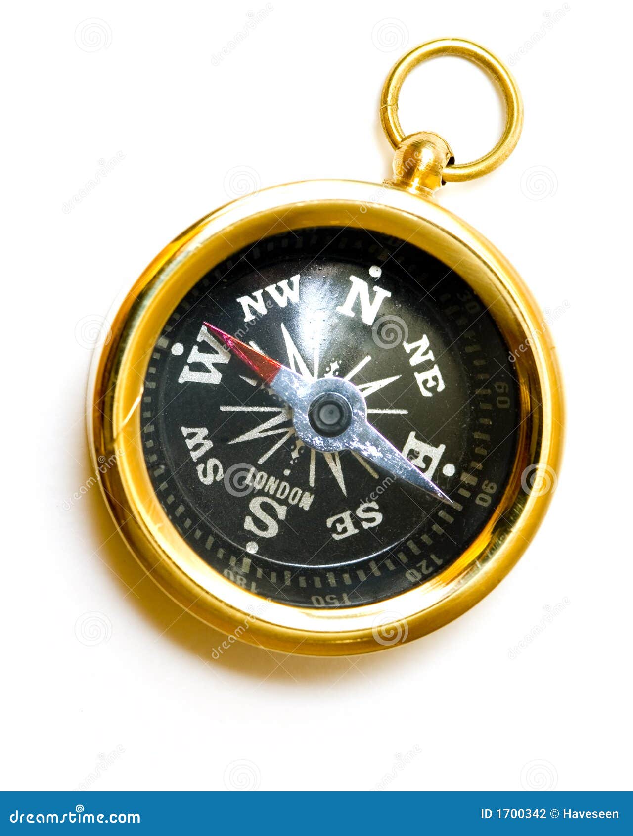 Old style brass compass stock photo. Image of background - 1700342