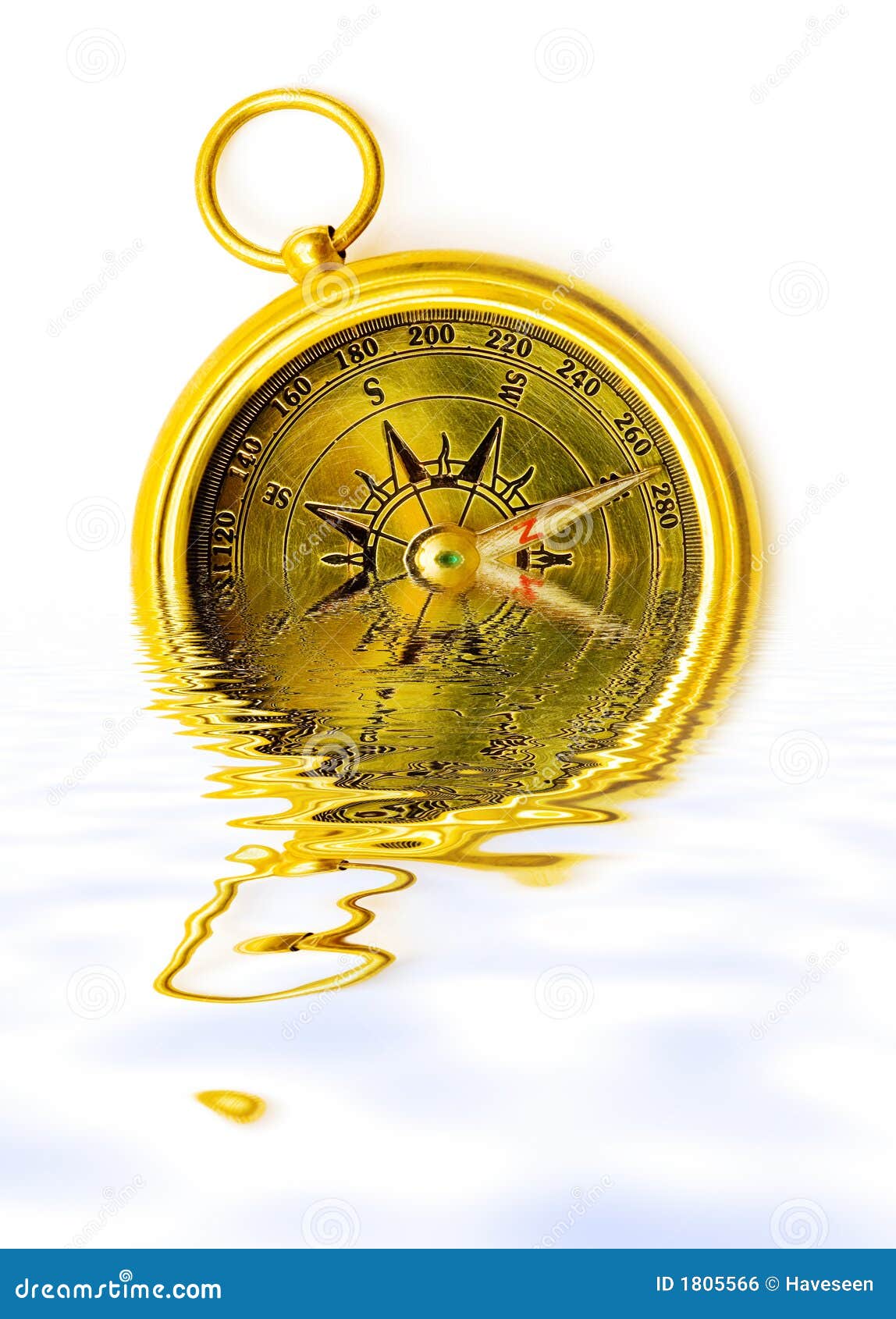 Old style brass compass stock photo. Image of gold, point - 1805566