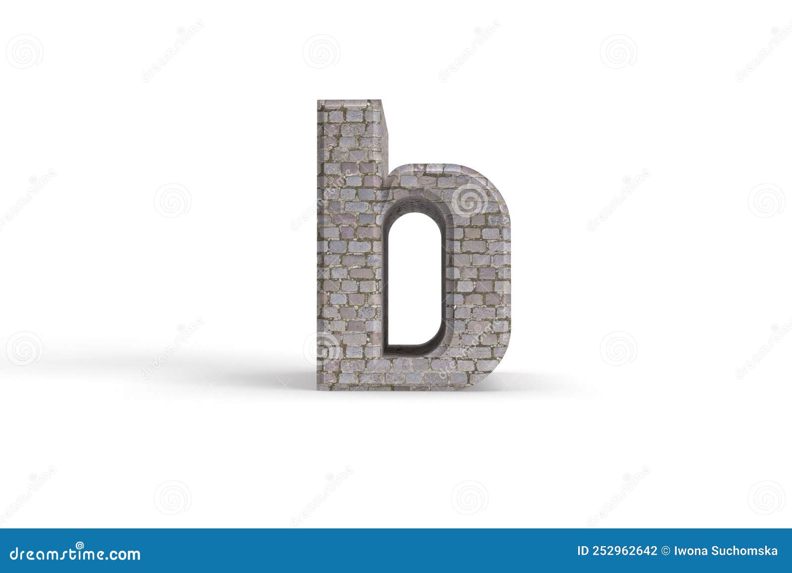 Old Style Brick Stone Letter B Stock Illustration - Illustration of ...