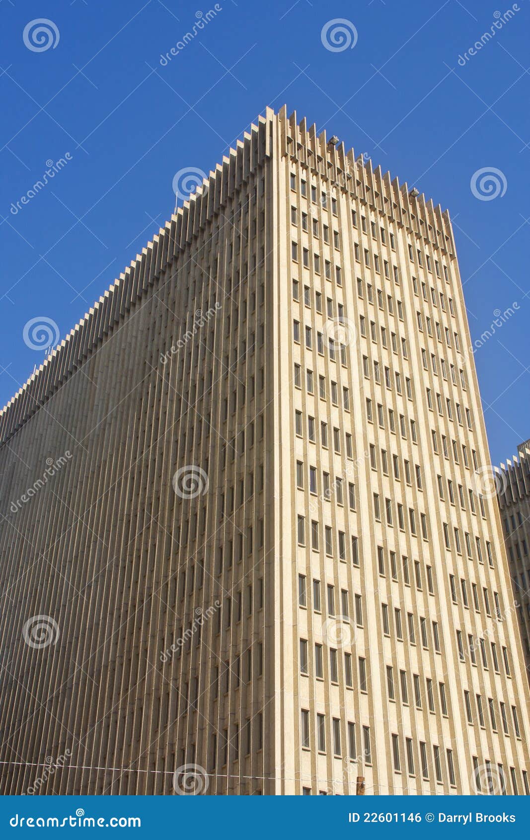 Old Style Brown Office Building Stock Photo - Image of tall ...