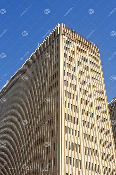 Old Style Brown Office Building Stock Photo - Image of tall ...