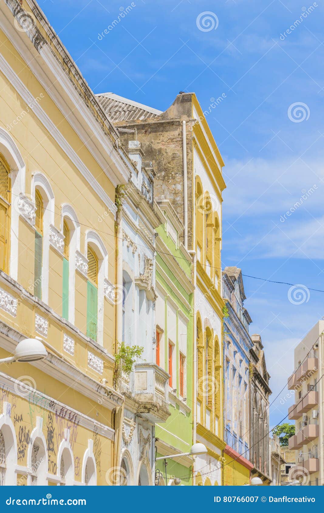 Old Style Buildings Recife Brazil Stock Image - Image of angle, travel ...