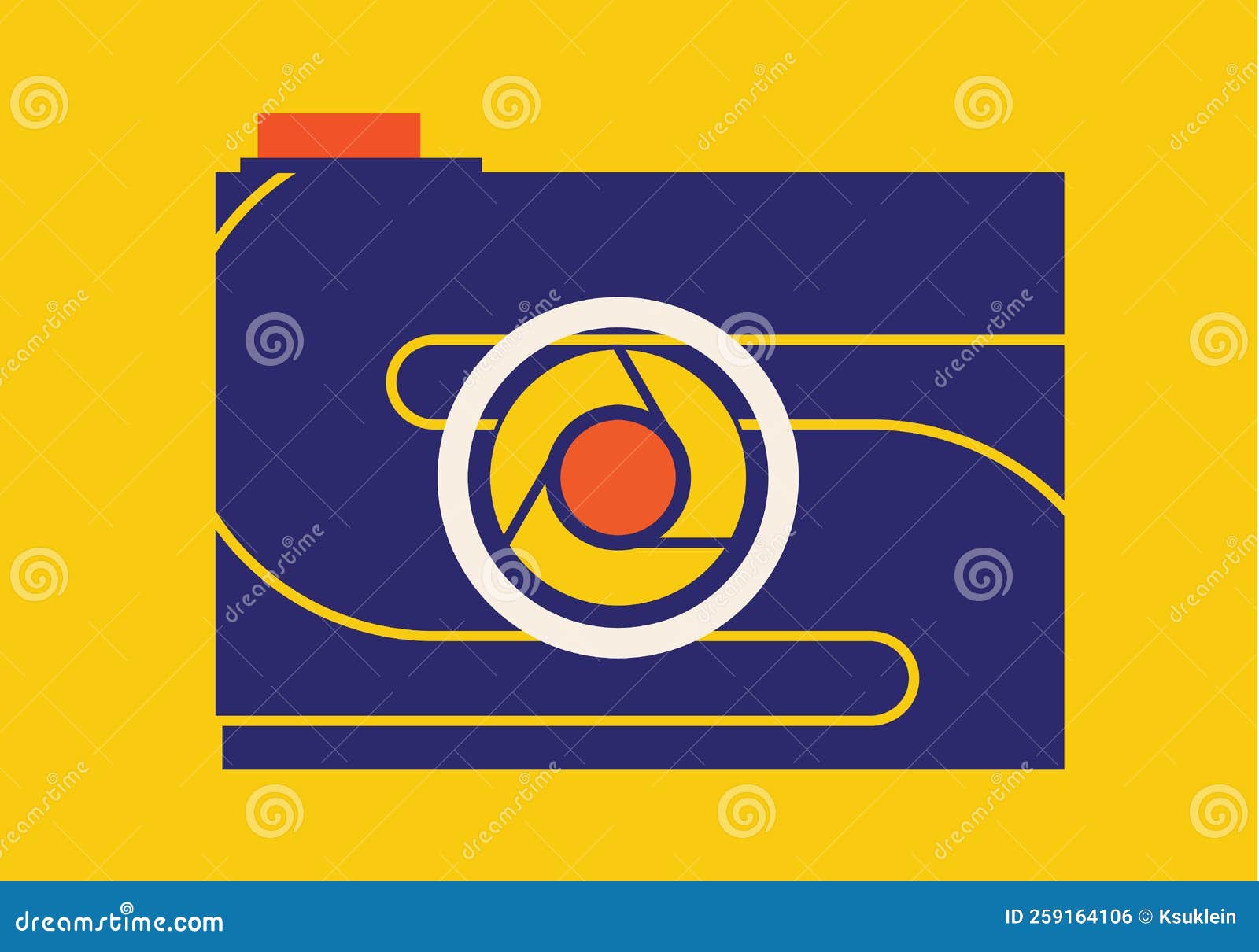 Old Style Classic Photo Camera Vector Ilustration Stock Vector ...