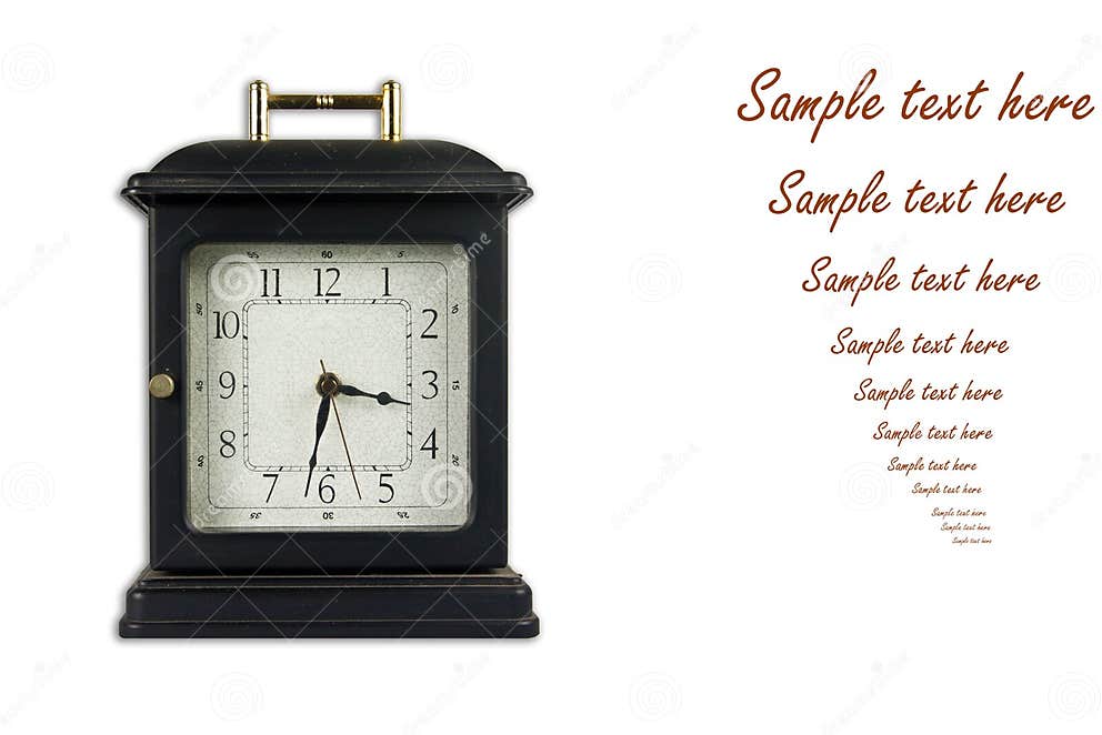 Old style clock stock image. Image of gold, time, fashioned - 17038433