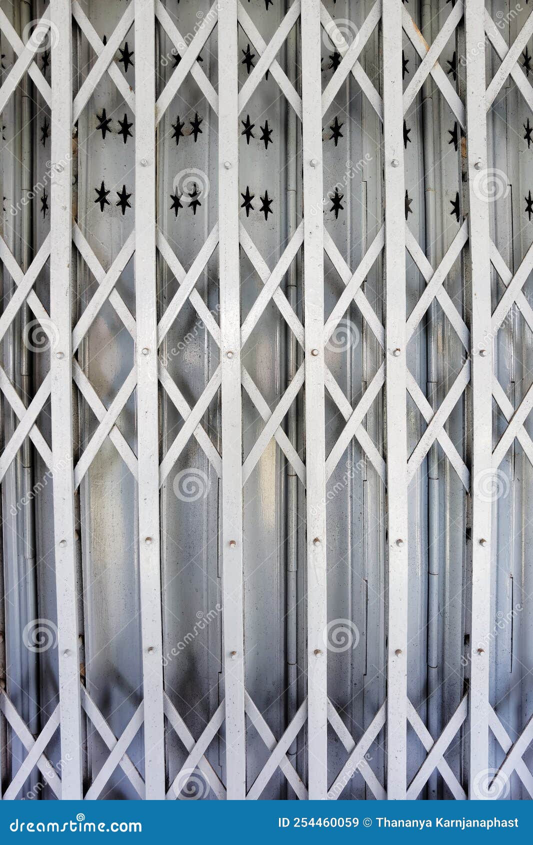 Old Style of Closed Steel Door Stock Image - Image of wallpaper ...