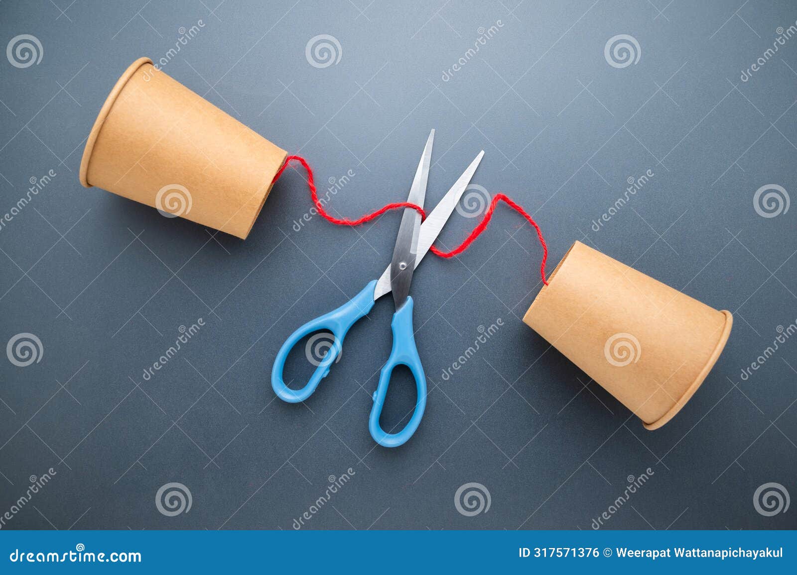 Problem Communication between Two Phones Stock Photo - Image of answer ...