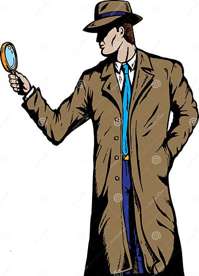 Old style Detective stock vector. Illustration of detective - 7276118